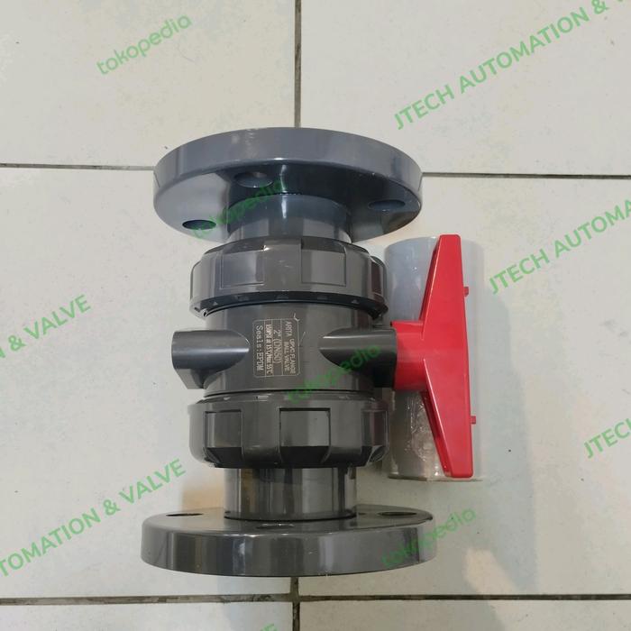 Jual ball valve pvc flange jis 10k 4 " inch true union DN 100 - Jakarta ...