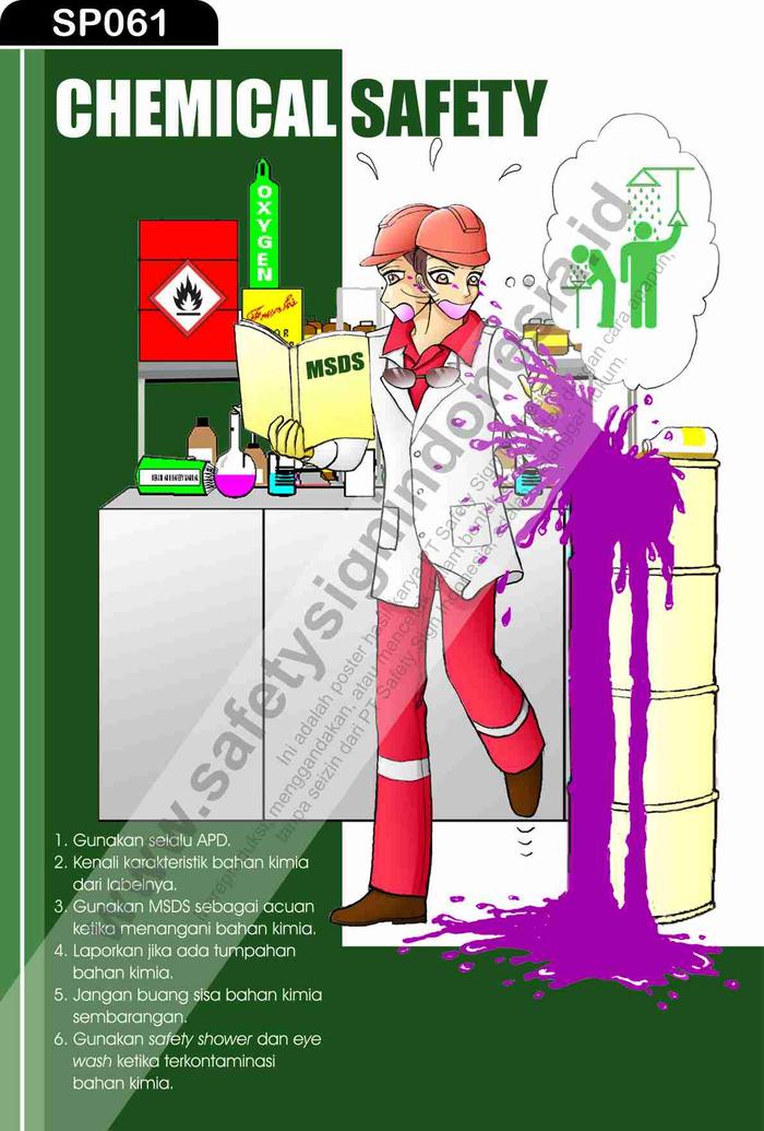 Jual SP061 Poster K3 Safety A1 - Chemical Safety - Kota Cimahi - Safety ...