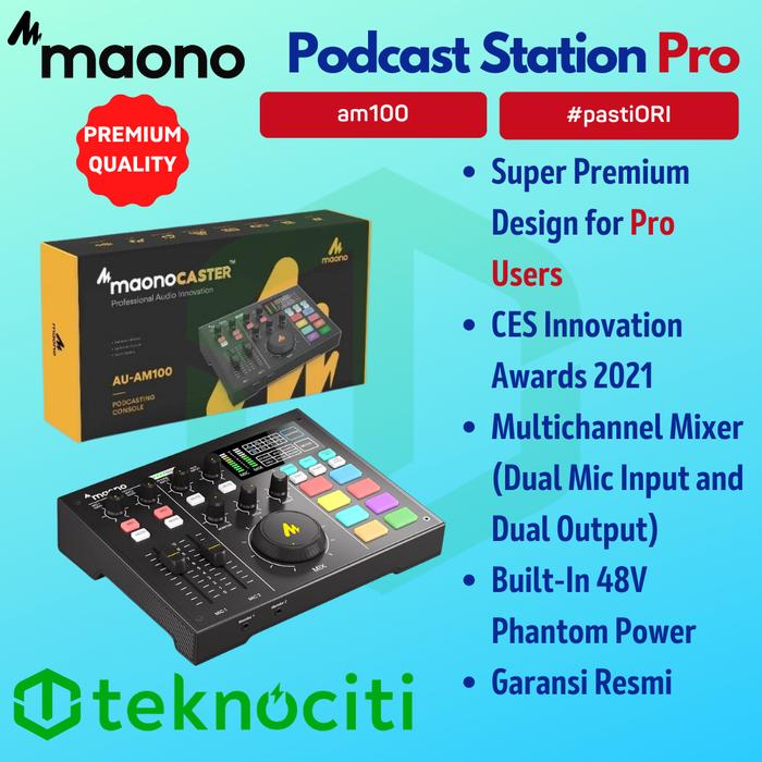 Promo MAONOCASTER Pro Podcast Station Maono Soundcard Mixer Console AU ...