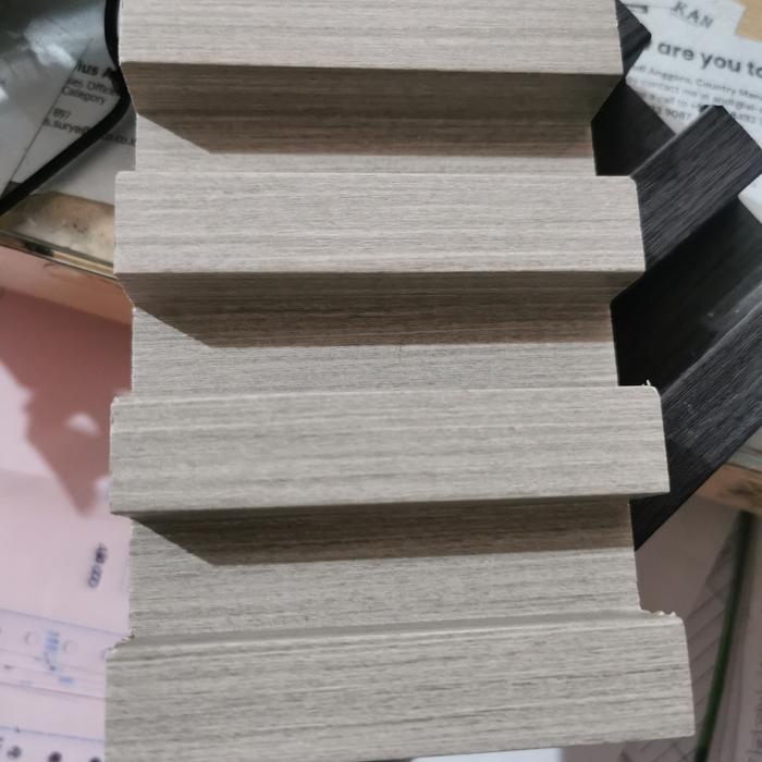 Jual WPC wall panel dinding motif kayu deco panel dp-168 - ash grey ...