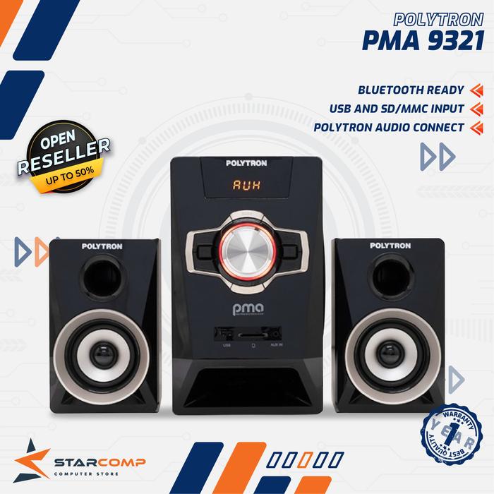 Promo POLYTRON Multimedia Speaker PMA 9321 Bluetooth PMA9321 Cicil 0% ...