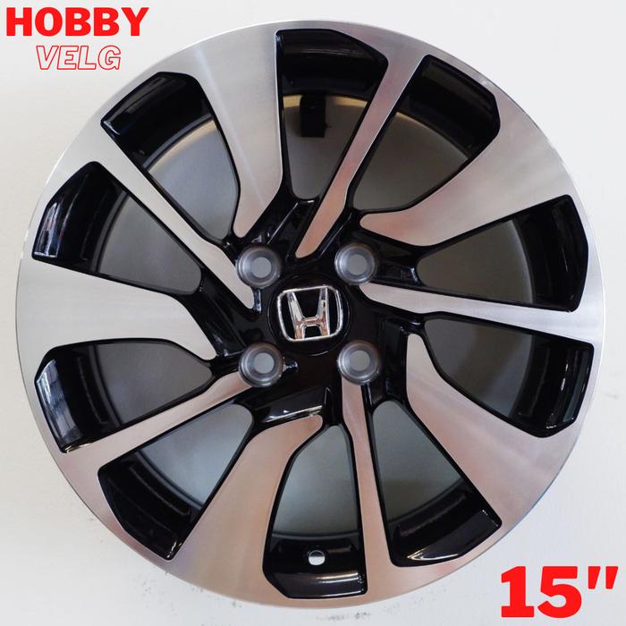 Jual VELG MOBIL REP. BRIO RS R15 x 6 4H 100 ET 40 BLACK POLISH - Kab ...