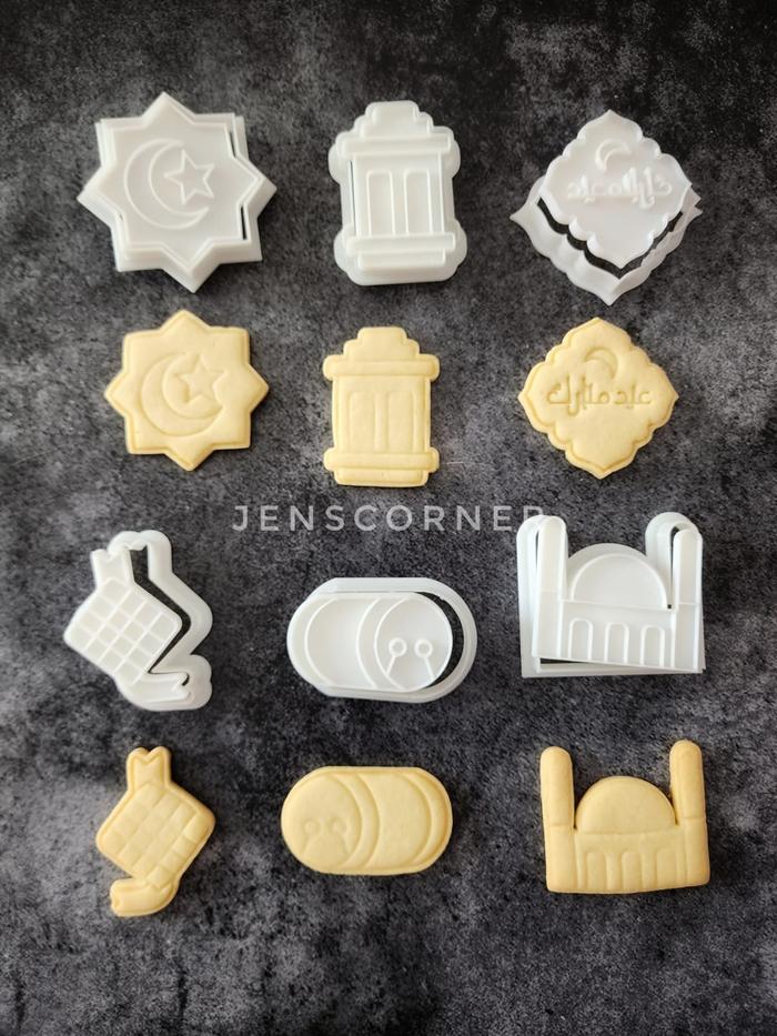 Jual Cetakan Kukis Lebaran / Cookies Cutter Eid - Full Set - Jakarta ...