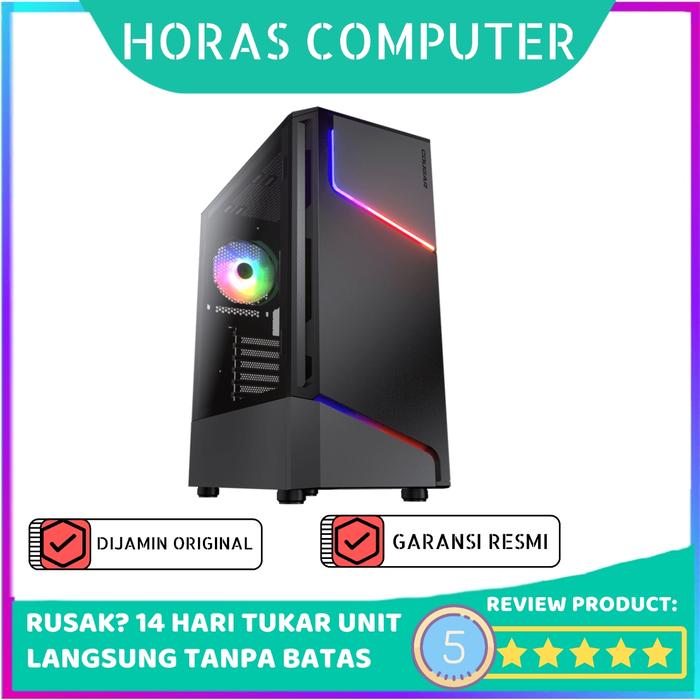 Jual Case COUGAR MX360 ARGB Dual Blade Mid Tower ATX Glass Panel Light ...