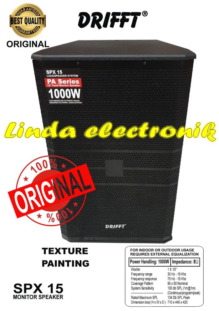 Jual speaker pasif drifft spx 15 drifft spx15 1 buah 15 inch 1000 watts ori - Jakarta Barat ...