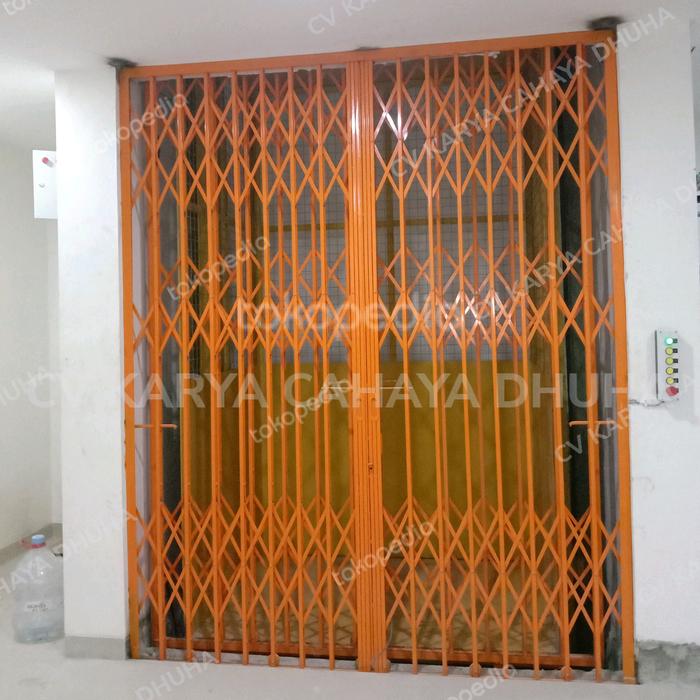 Jual Lift barang 4 lantai 2 ton pintu harmonika termurah - Kab ...