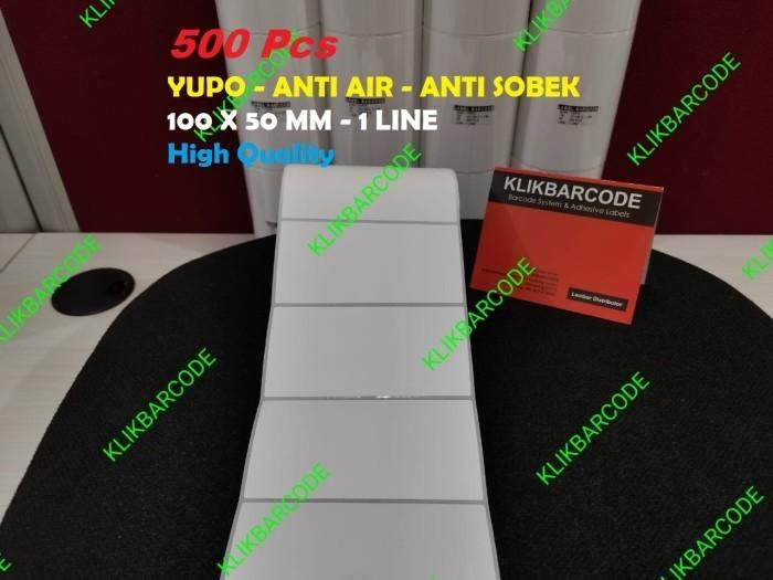Jual LABEL BARCODE 100 X 50 (1 LINE) KERTAS STICKER LABEL YUPO 100x50 ...