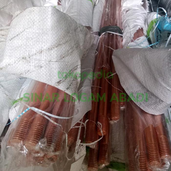 Jual STICK ROD GROUNDING 5/8" BESI LAPIS TEMBAGA 1,5METER - Jakarta ...