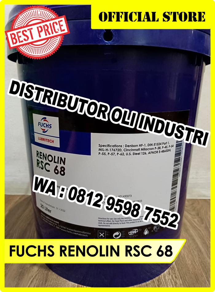 Jual FUCH RENOLIN RSC 68 ( OLI PREMIUM KOMPRESOR - READY STOCK ) - Kota ...