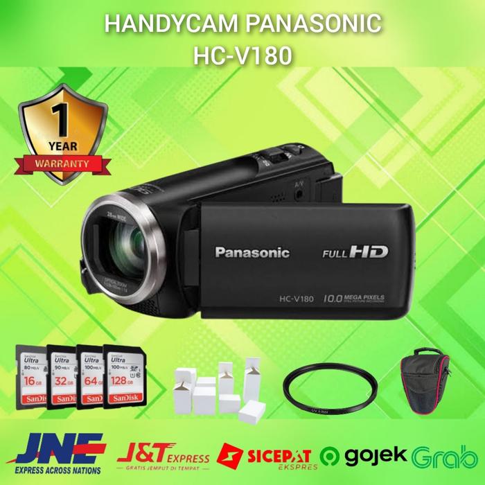 Jual Handycam Panasonic HC-V180 - BOX ORI DISTRI, 128GB - Jakarta Barat - Grenn Camera | Tokopedia