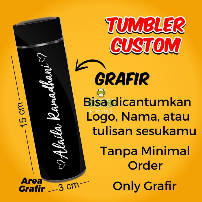 Jual Tumbler Custom Grafir Laser Cetak Tumbler Gambar Full Color Satuan ...