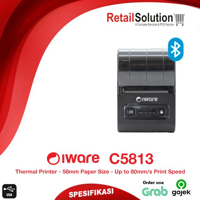 Promo Printer Mobile Thermal Bluetooth RPP02N 58mm - Iware C5813 / C58 ...