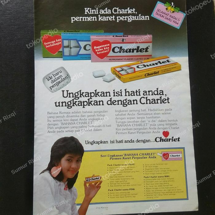 Jual Iklan Jadul Permen charlet copotan majalah lawas original - Kab ...