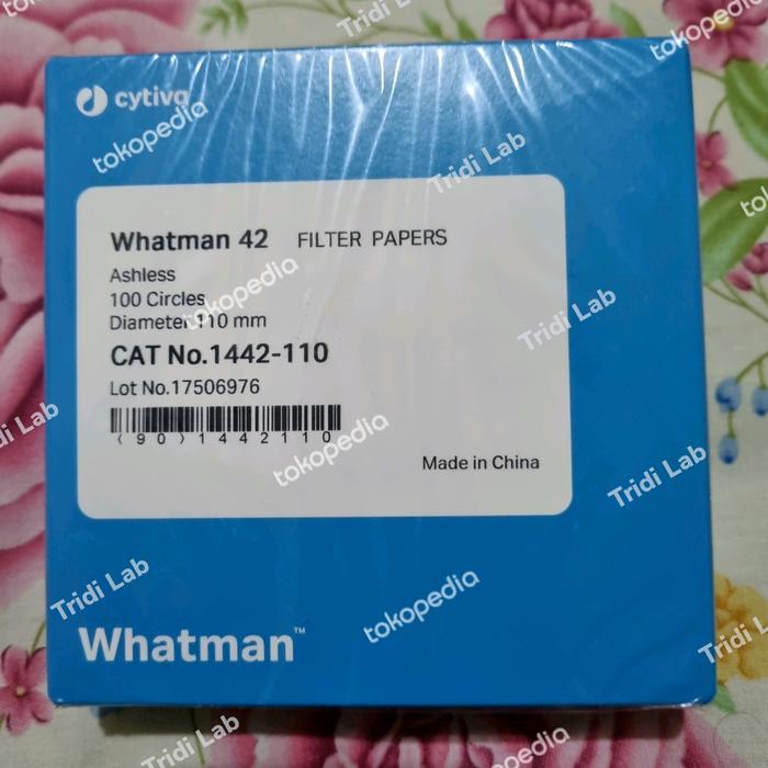 Jual Whatman 1442-110 Filter Paper no. 42 dia 110 mm Kertas Saring ...