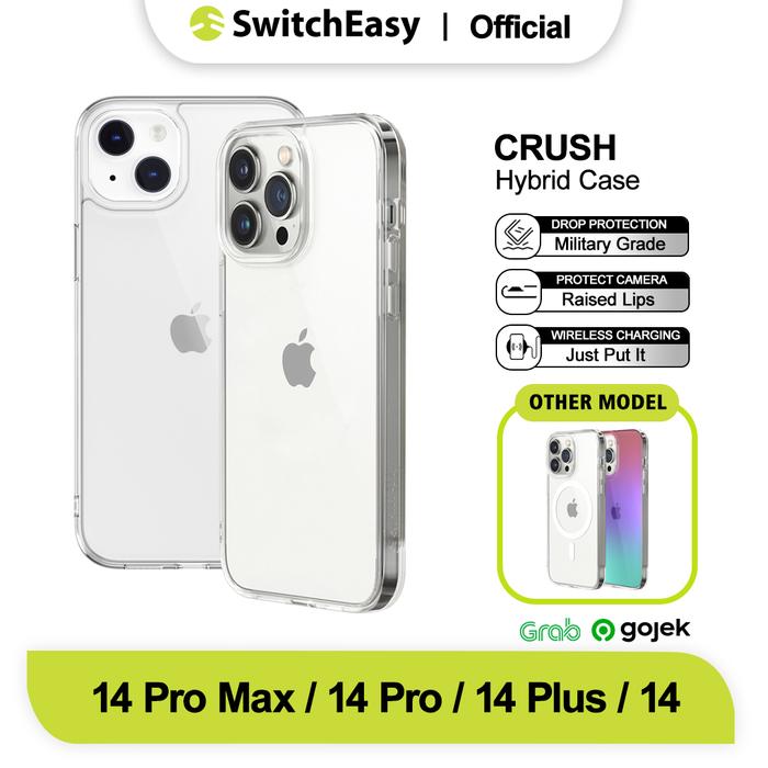 Promo Case iPhone 14 Pro Max Plus SwitchEasy Crush Clear Magsafe Slim ...