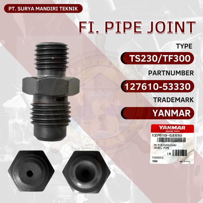 Jual FI PIPE JOINT TS230/TF300 127610-53330 YANMAR ASLI GENUINE - Kota ...