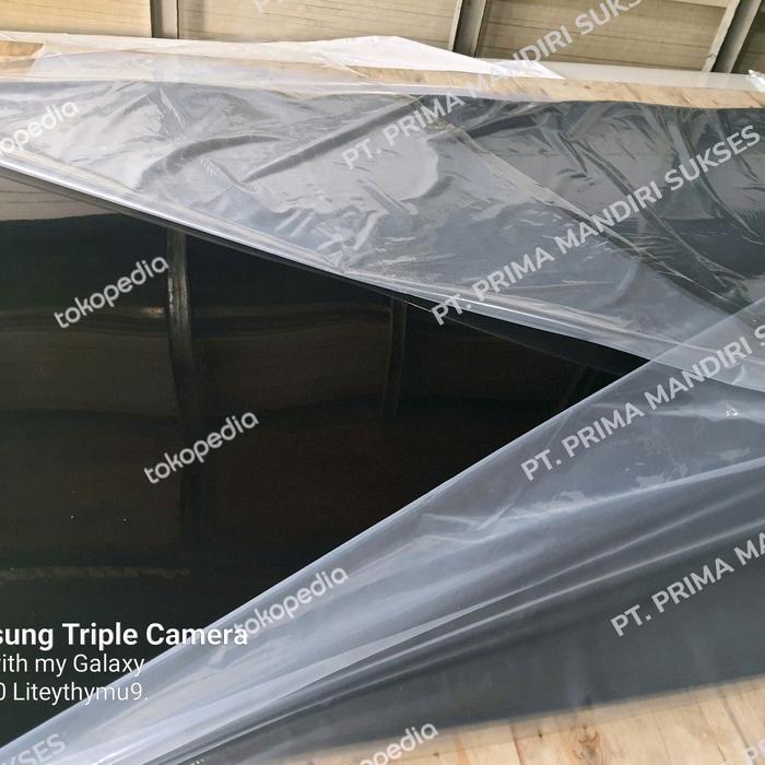 Jual PVC Black Glossy Sheet / PVC Hitam Lembaran 0.5mm x 1m x 2m ...