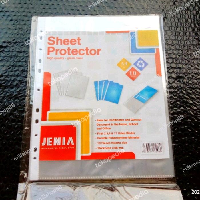Jual Sheet protector A4 Jenia 10 lembar - Kab. Tangerang - m3lshop88-new | Tokopedia