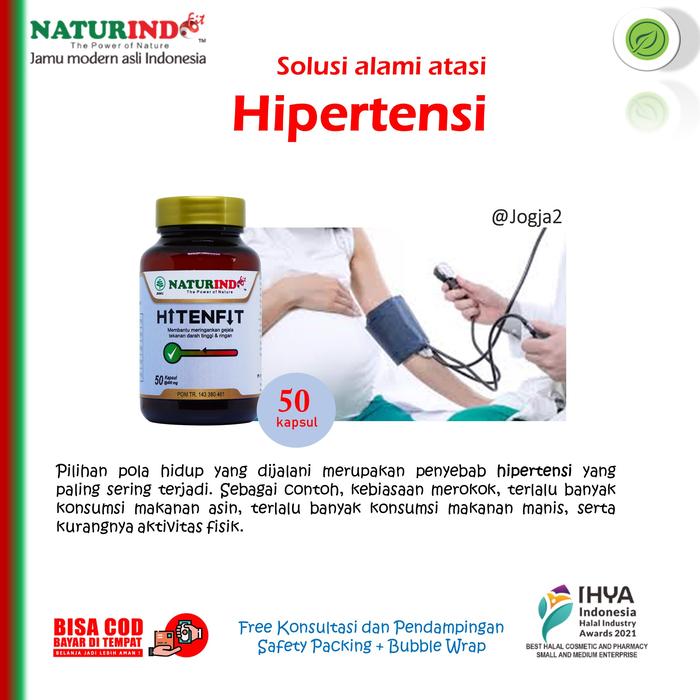 Jual Obat Hipertensi Herbal Darah Tinggi Penurun Tensi Hitenfit ...