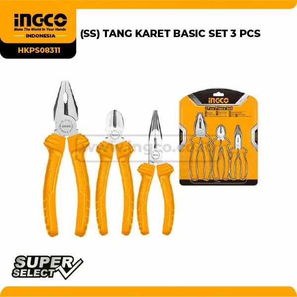 Jual Tang Karet Basic / Pliers Set 3 Pcs HKPS08311 SS INGCO - Kota ...