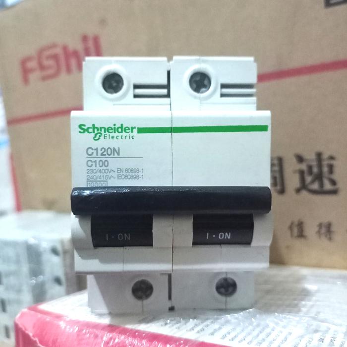 Jual MCB SCHNEIDER C120N 2P C 100A (10ka) - Jakarta Pusat - dan elektrik shop | Tokopedia