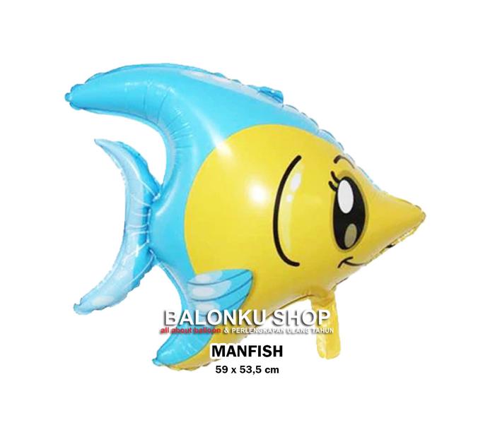 Jual Balon Foil Animal Sea Ikan Manfish Jumbo / Balon Ikan Manfish ...