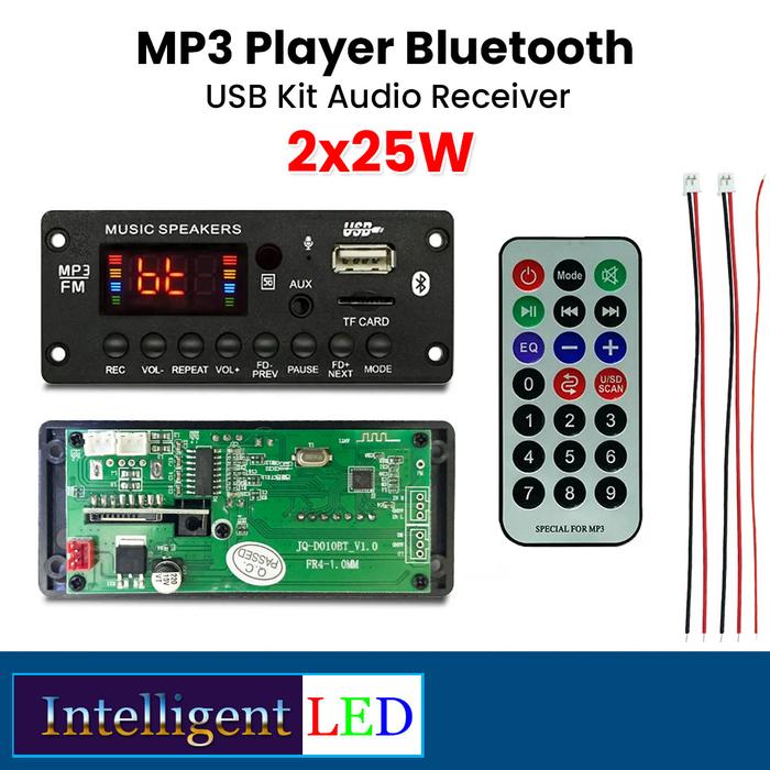 Jual Amplifier Stereo MP3 Player USB FM Board Bluetooth 12V Recording ...