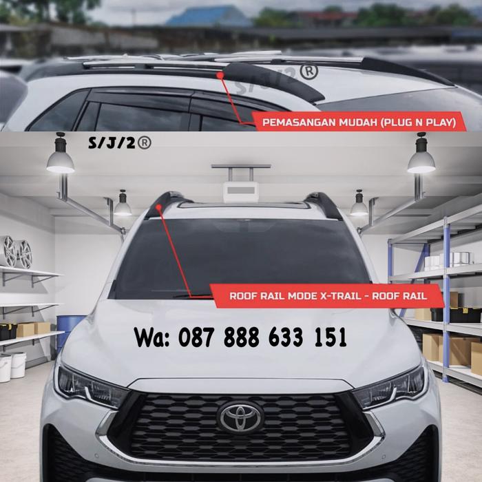Jual Roof rail roofrail premium aksesoris toyota innova zenix 2023 ...