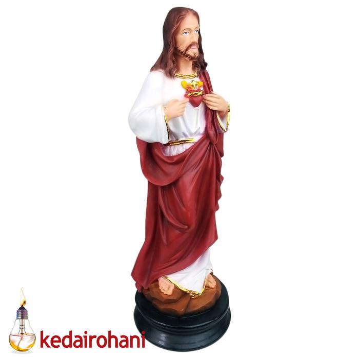Jual Patung Yesus Hati Kudus 30 cm Hiasan Rohani Arca Fiberglass ...