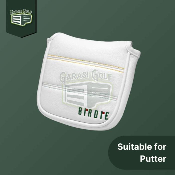 Promo White Birdie Putter Mallet Head Cover Golf - Penutup Sarung Stick ...