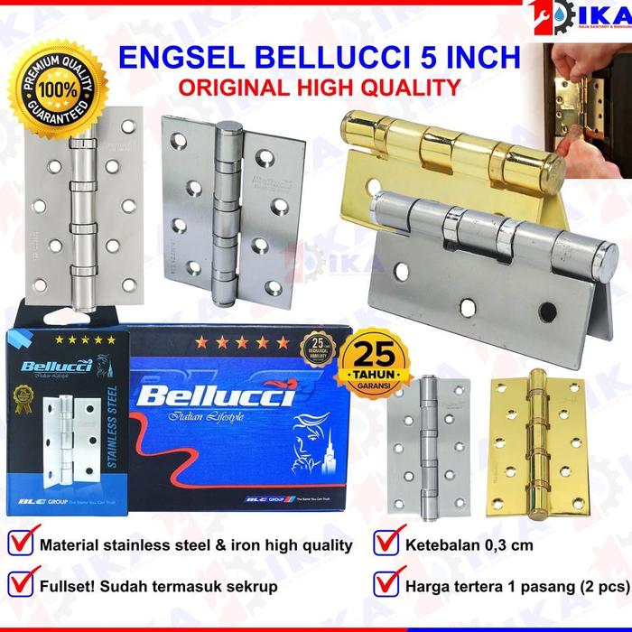 Jual ENGSEL BELLUCCI 5 inch ENGSEL PINTU BELLUCCI - SUS SS 304 ...