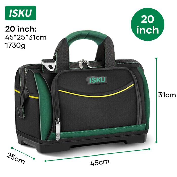 Promo ISKU Tool Bag Besar 16/18/20 inch 1680D Kain Oxford Tas Alat Pro ...