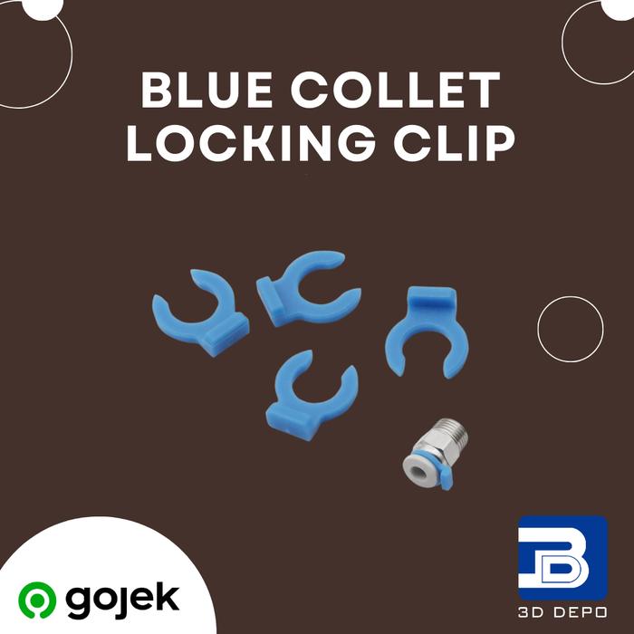Jual Blue Collet Locking Clip for Pneumatic Fittings 3D Printer - Kota ...