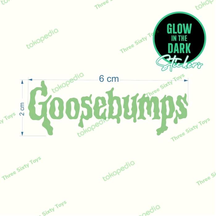Jual Cutting Sticker Glow In The Dark Goosebumps Logo Vinyl - Jakarta ...