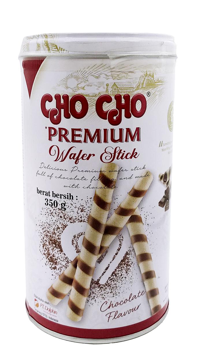 Jual BISKUIT CHO CHO PREMIUM WAFER ROLL STICK CHOCOLATE BISCUIT 350 GR ...