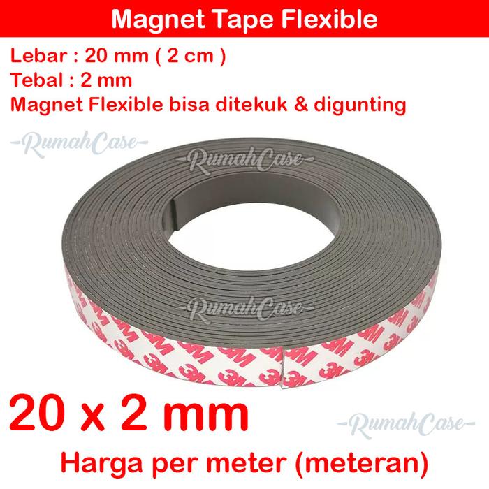 Jual Magnet tape 3M - 20x2mm per meter kawat nyamuk kulkas double strip - Kota Depok - RumahCase ...