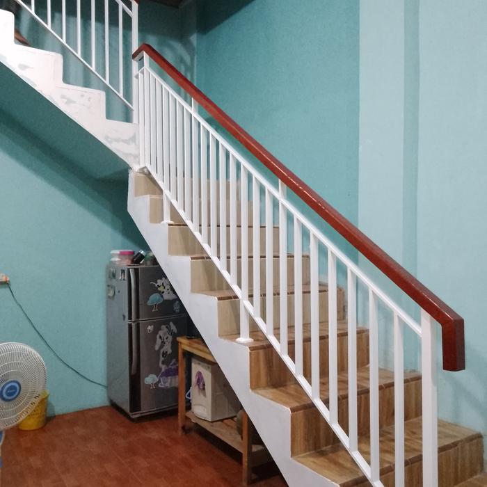 Jual relling tangga minimalis pegangan kayu hargapermter - Kota ...