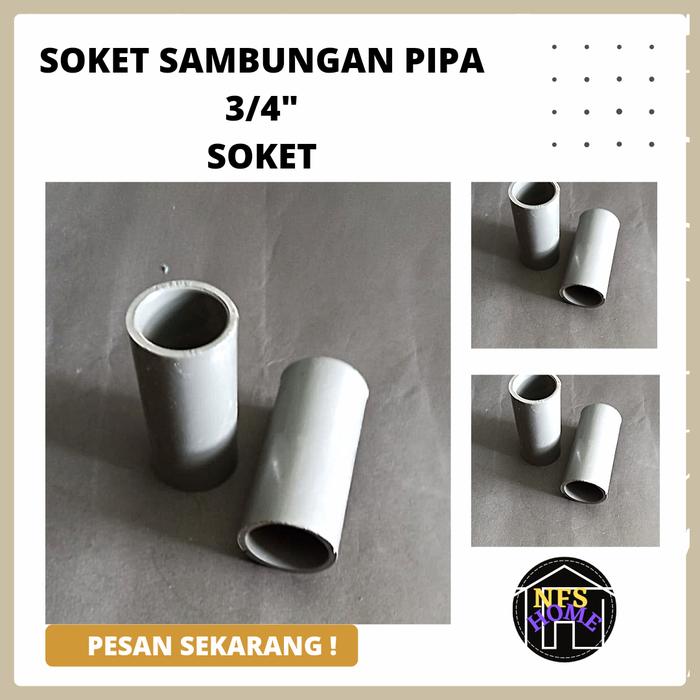 Jual SOCKET PVC AW 3/4" SAMBUNGAN PIPA SOKET - Kota Tangerang - NFS ...