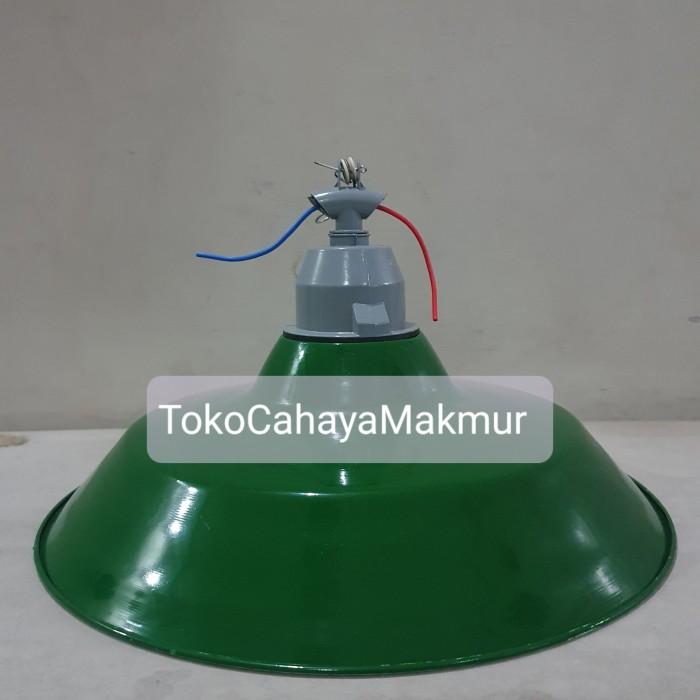 Jual Kap Fitting Gantung Hijau WD E27 E40 Besi/Fitting Lampu Jalan E27 ...