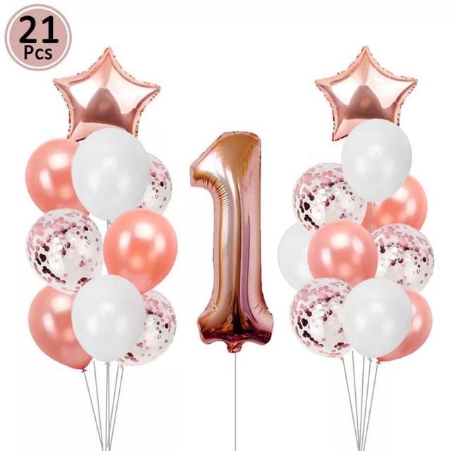 Jual Paket Balon Bintang Angka - PINK GOLD, ANGKA 0 - Jakarta Utara ...