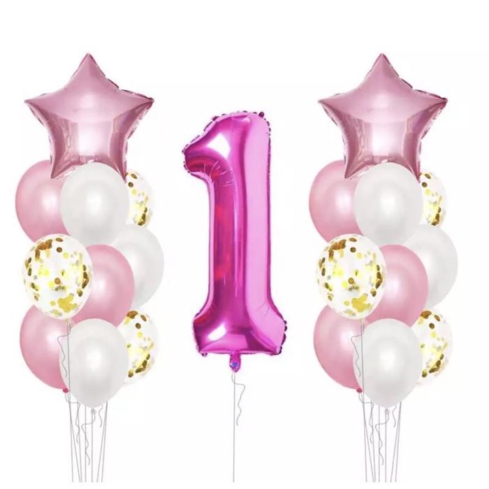 Jual Paket Balon Bintang Angka - PINK GOLD, ANGKA 6 - Jakarta Utara ...