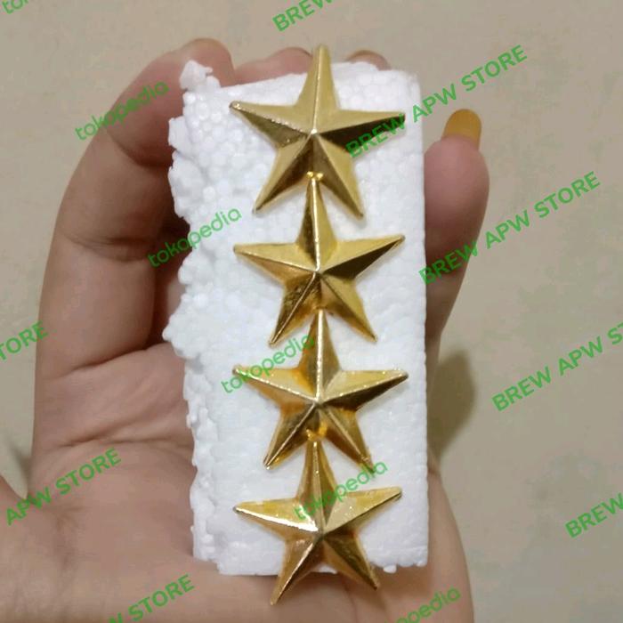 Jual PIN BINTANG LOGAM GOLD - PANGKAT BINTANG GOLD LOGAM - Jakarta ...