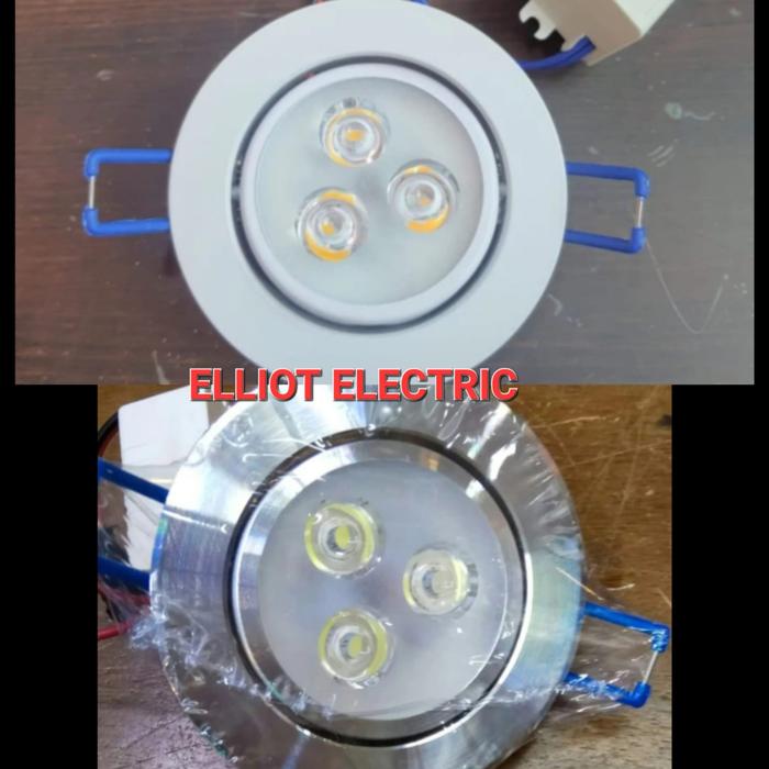 Jual Lampu Downlight LED Spot sorot 3W Kuning 3 w watt mata 3watt Putih ...