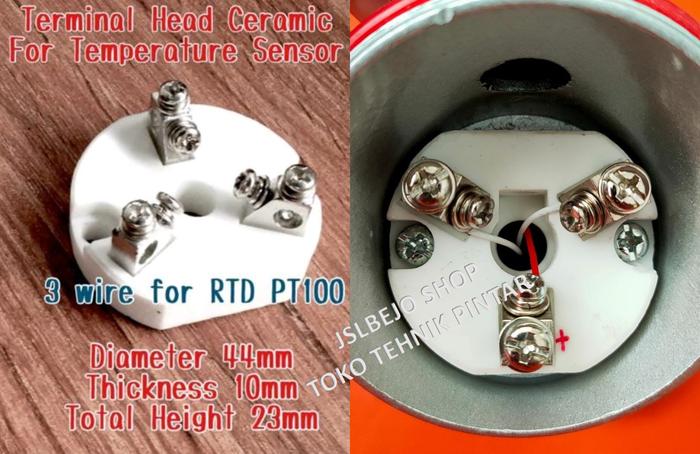 Jual TERMINAL HEAD KERAMIK SENSOR Rtd Pt100 3 TERMINAL SAMBUNG KERAMIK ...