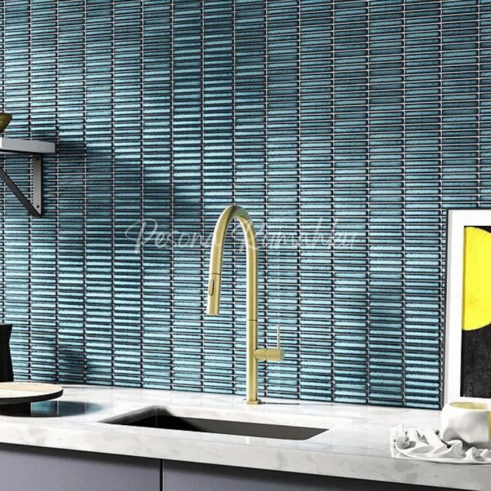 Jual Backsplash Tile Merk Venus Pottery Striped Peacock - Kota Depok ...