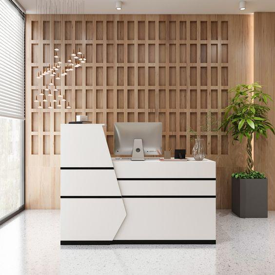 Jual MEJA RESEPSIONIS KANTOR MINIMALIS MURAH CUSTOM - Jakarta Timur ...