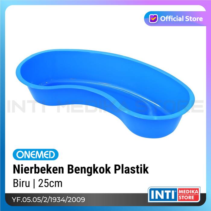 Jual ONEMED - Nierbeken Bengkok Plastik Biru 25cm | Waskom One Med ...