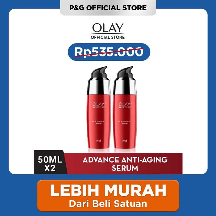 Promo Olay Reg Micro Sculpting Serum Antiaging Hyaluronic Skincare 50ml ...
