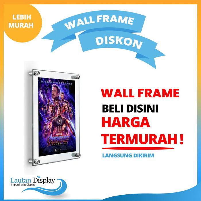 Promo Akrilik Dinding Tempel A4 Wall Frame Display Acrylic Poster A4 ...