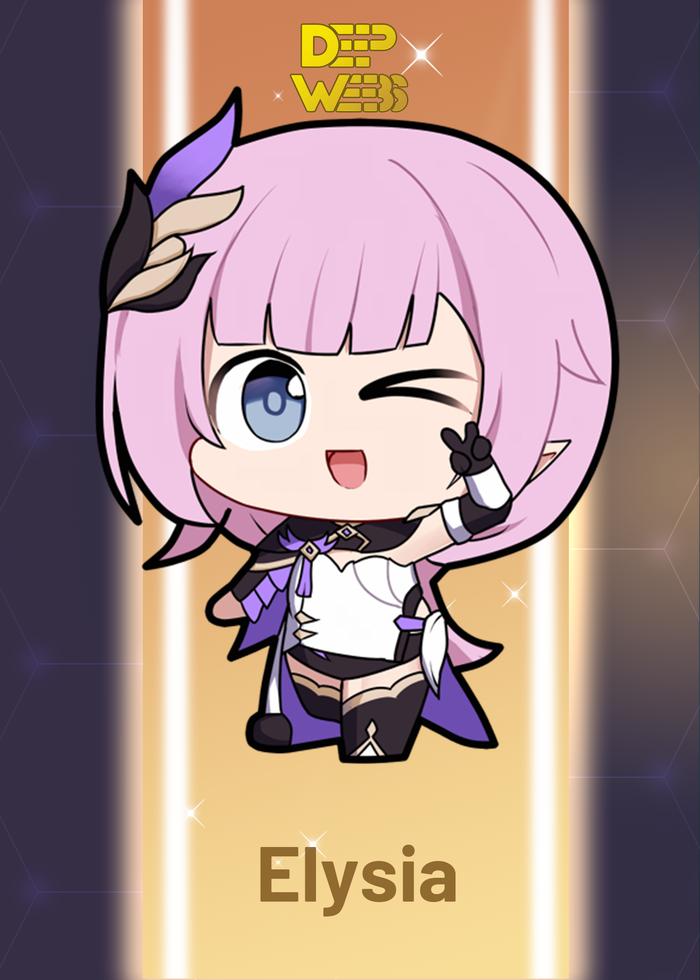 Jual Keychain Acrylic Honkai Impact - Elysia (2 side) by Marin Liekuriva - Jakarta Selatan ...